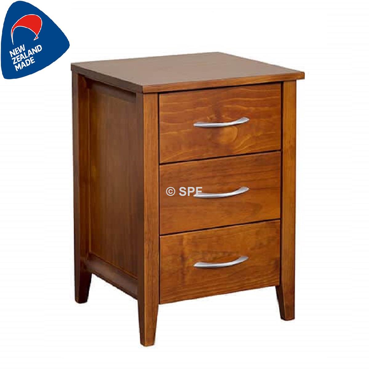 Hilton 3 Drawer Bedside Table | SuperPrice Furniture