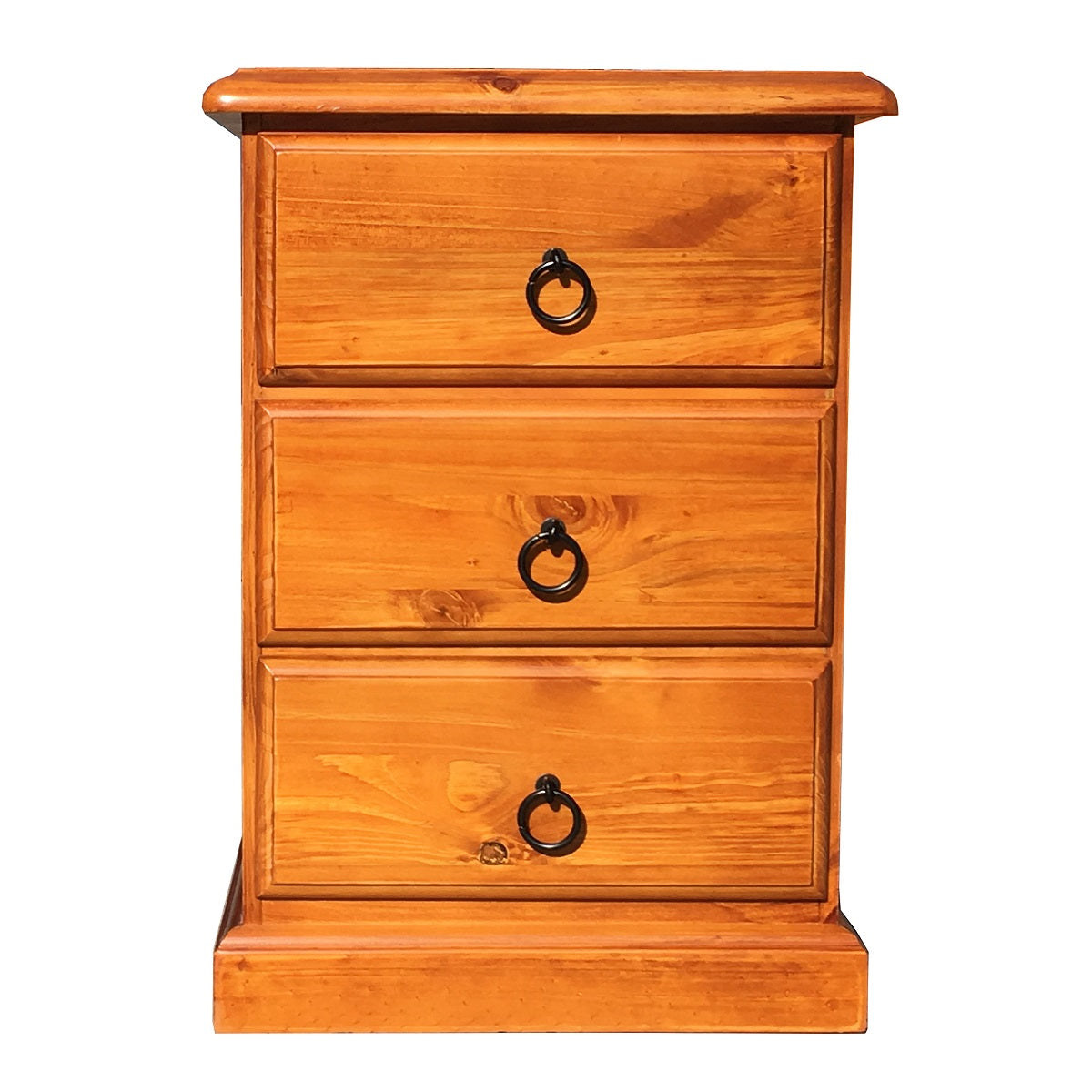 Nero 3Drw Bedside Table | SuperPrice Furniture