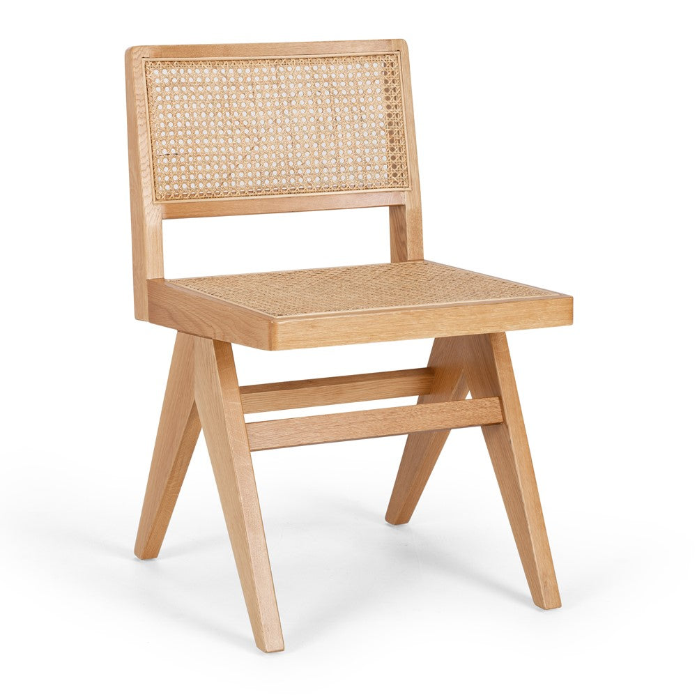 Palma Chair Natural Oak Rattan Seat | SuperPrice Furniture