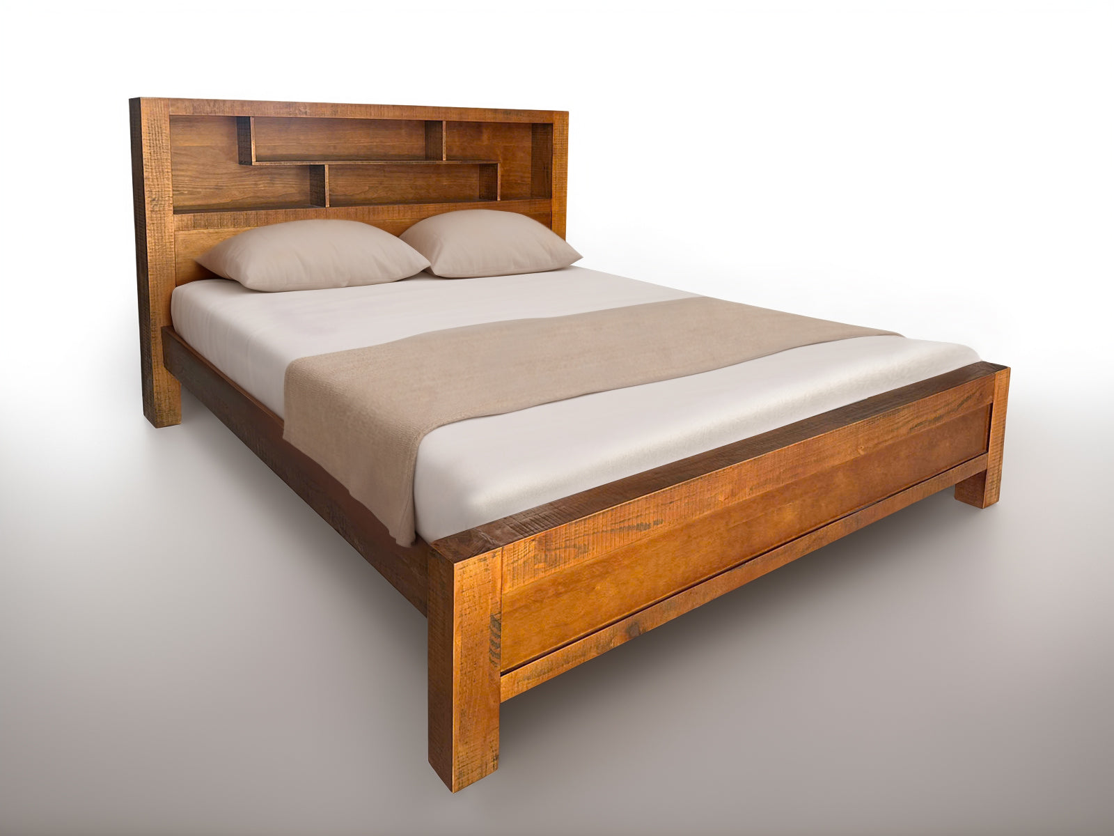 Cobar King Bed with bookcase headboard | SuperPrice Furniture