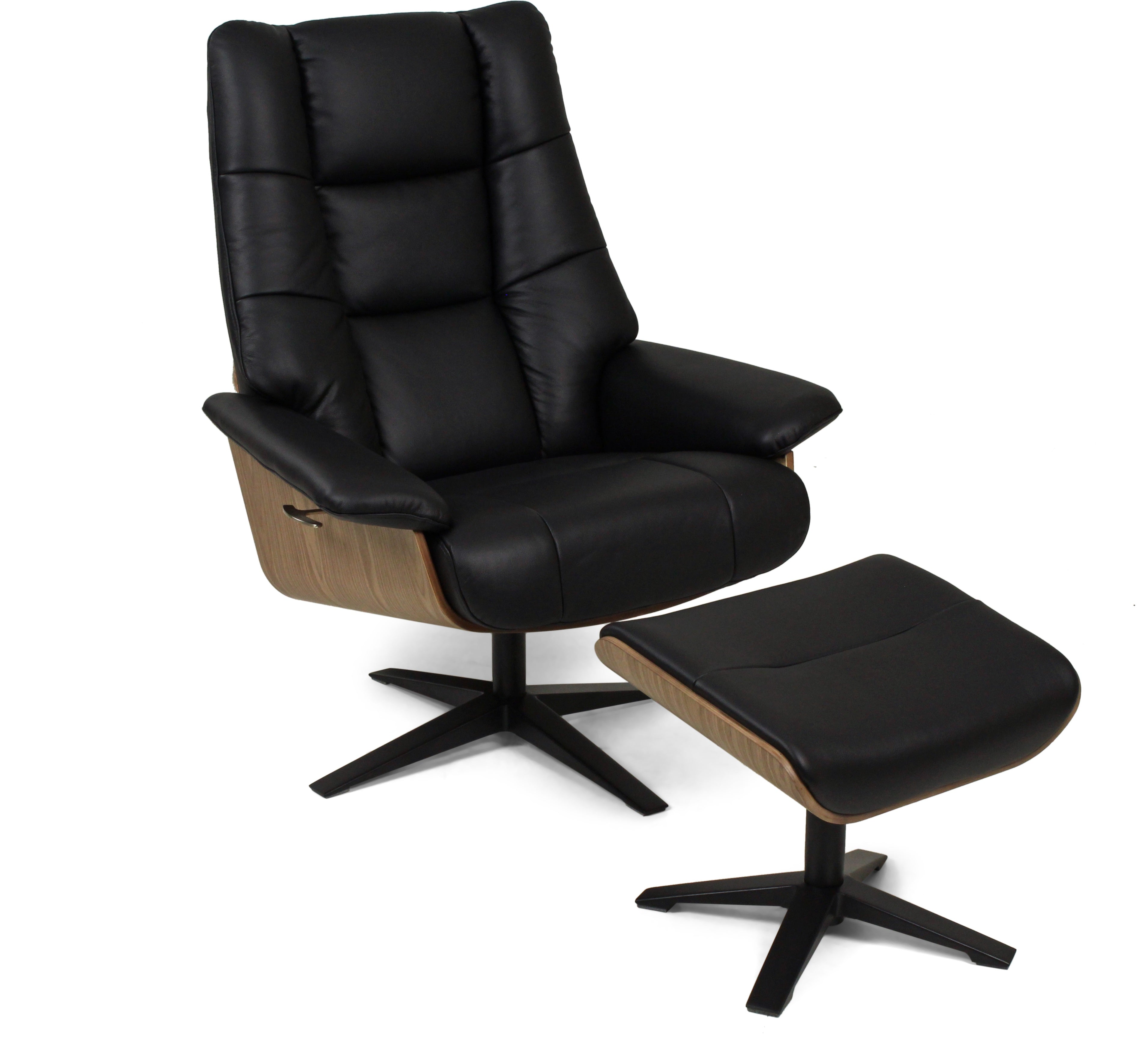 Hampton Relax Reclining chair & Footstool Leather | SuperPrice Furniture