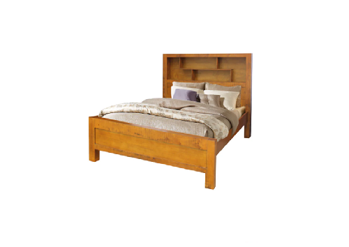 Cobar Queen bed with bookcase headboard | SuperPrice Furniture