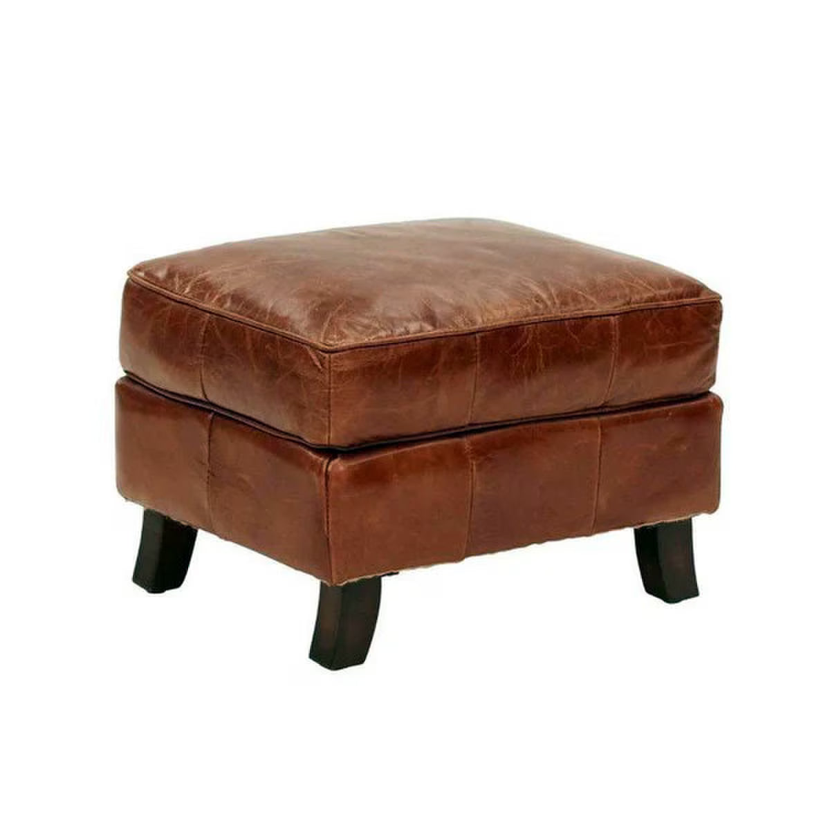 Curved Leg Ottoman Vintage Cigar (AF2005) | SuperPrice Furniture
