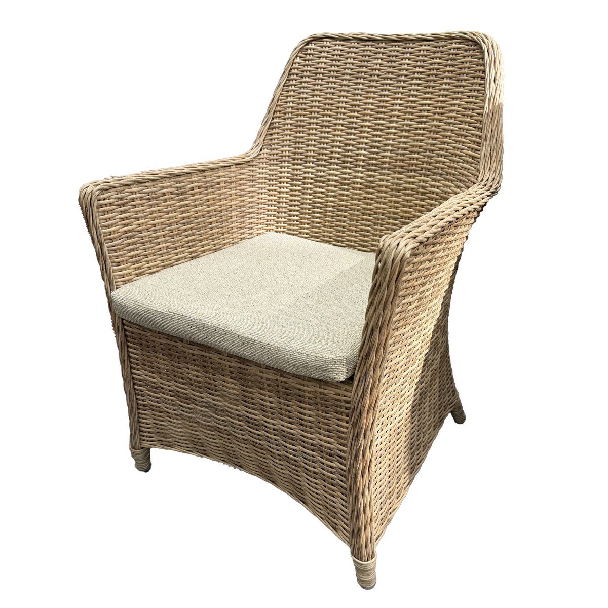 Raffles Bay Outdoor Wicker Chair – Natural (GY7002) | SuperPrice Furniture