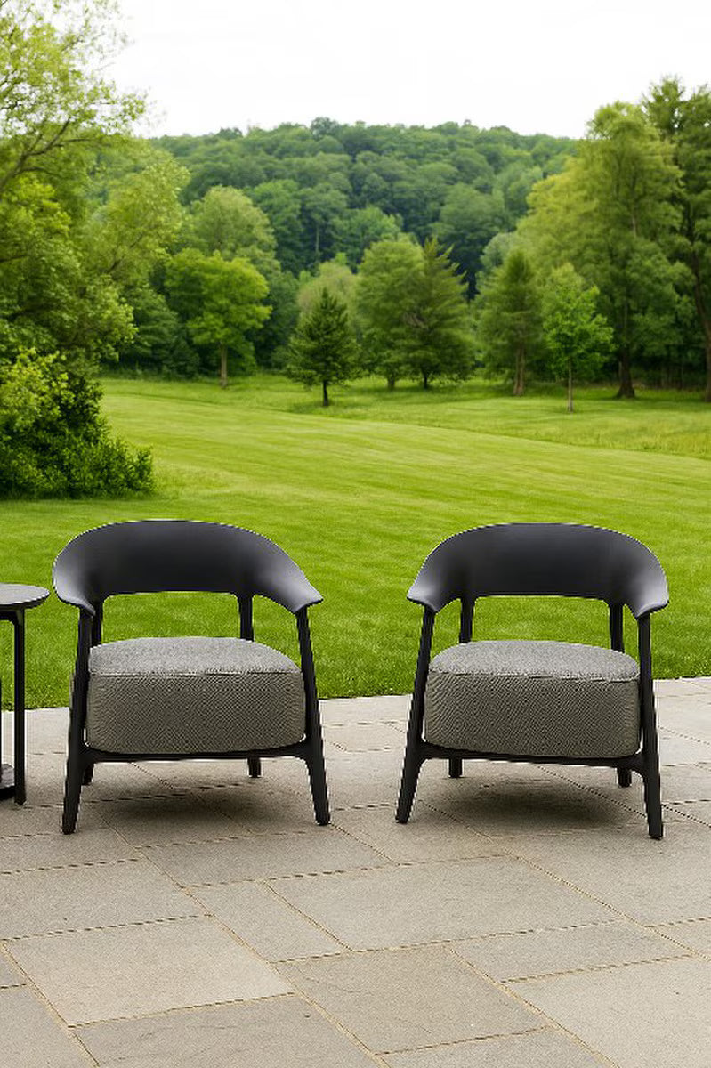 Drift Lounge Chair – Black Frame / Charcoal Fabric (UR6001 ...