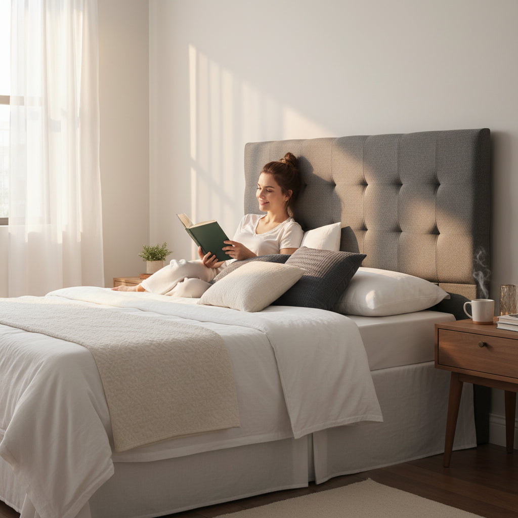 Ashton Tufted NZ made Headboard - Super King | SuperPrice Furniture