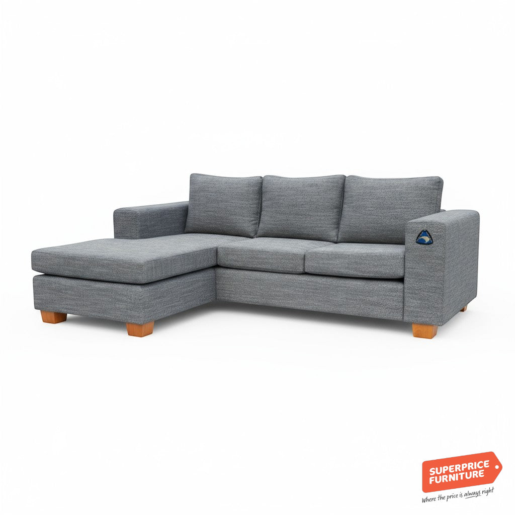 Leo 3 Seater Reversible Chaise (NZ MADE) | SuperPrice Furniture